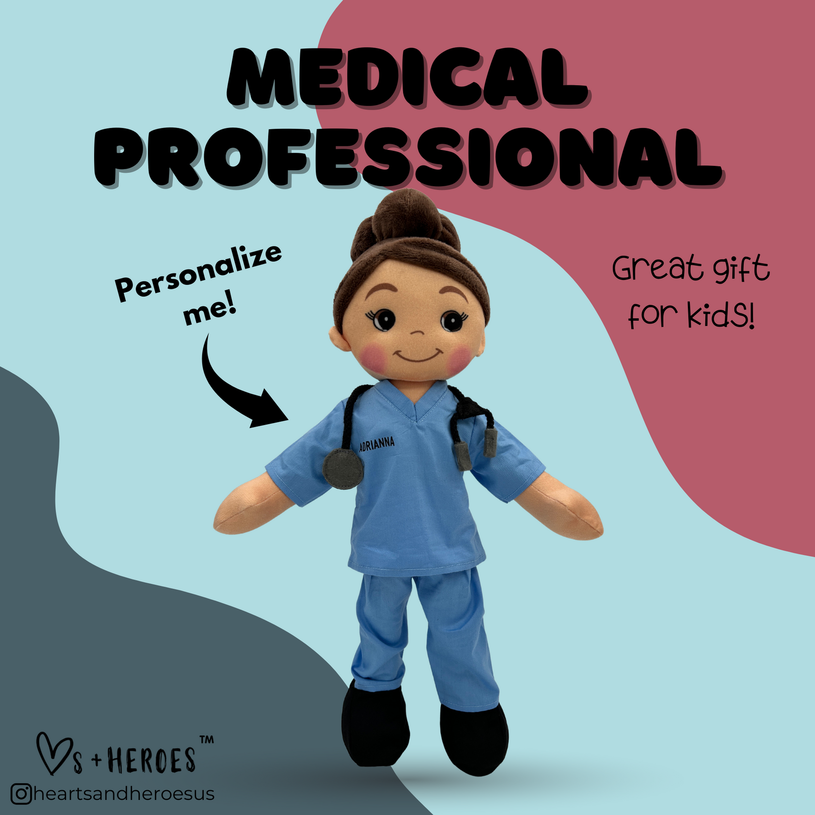 Doctor Doll I Custom Medical Dolls | Nurse Doll - Hearts + Heroes ...