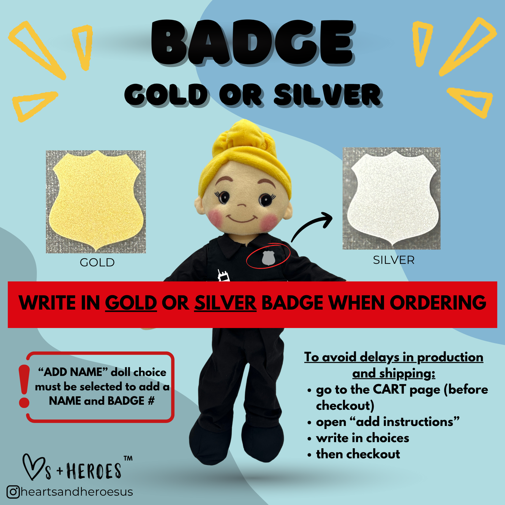 Police Doll I Mom Doll I Dad Doll I Public Safety Doll Online - Hearts ...