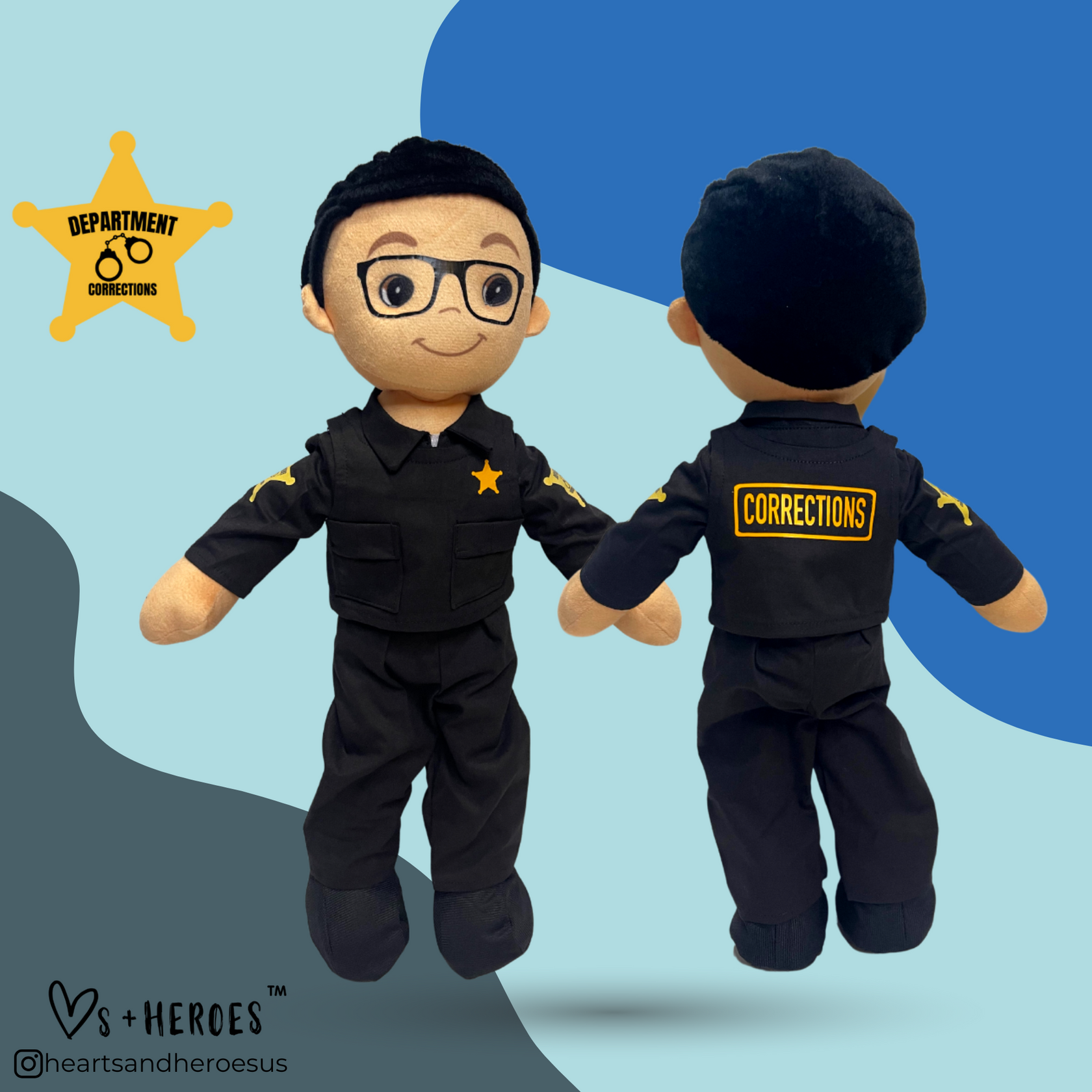 Shop USA Police Doll Online - Hearts + Heroes – Hearts and Heroes