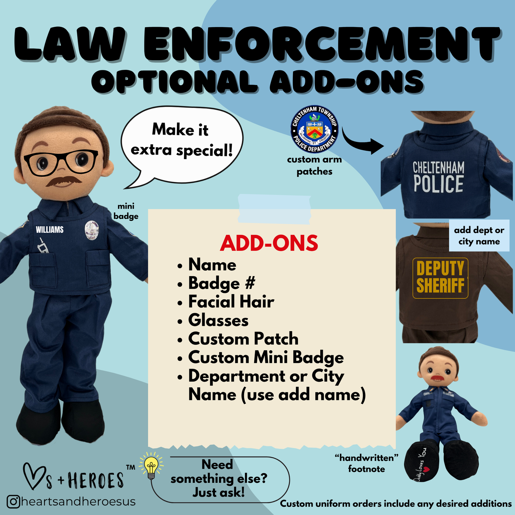 Police Doll I Mom Doll I Dad Doll I Public Safety Doll Online - Hearts ...